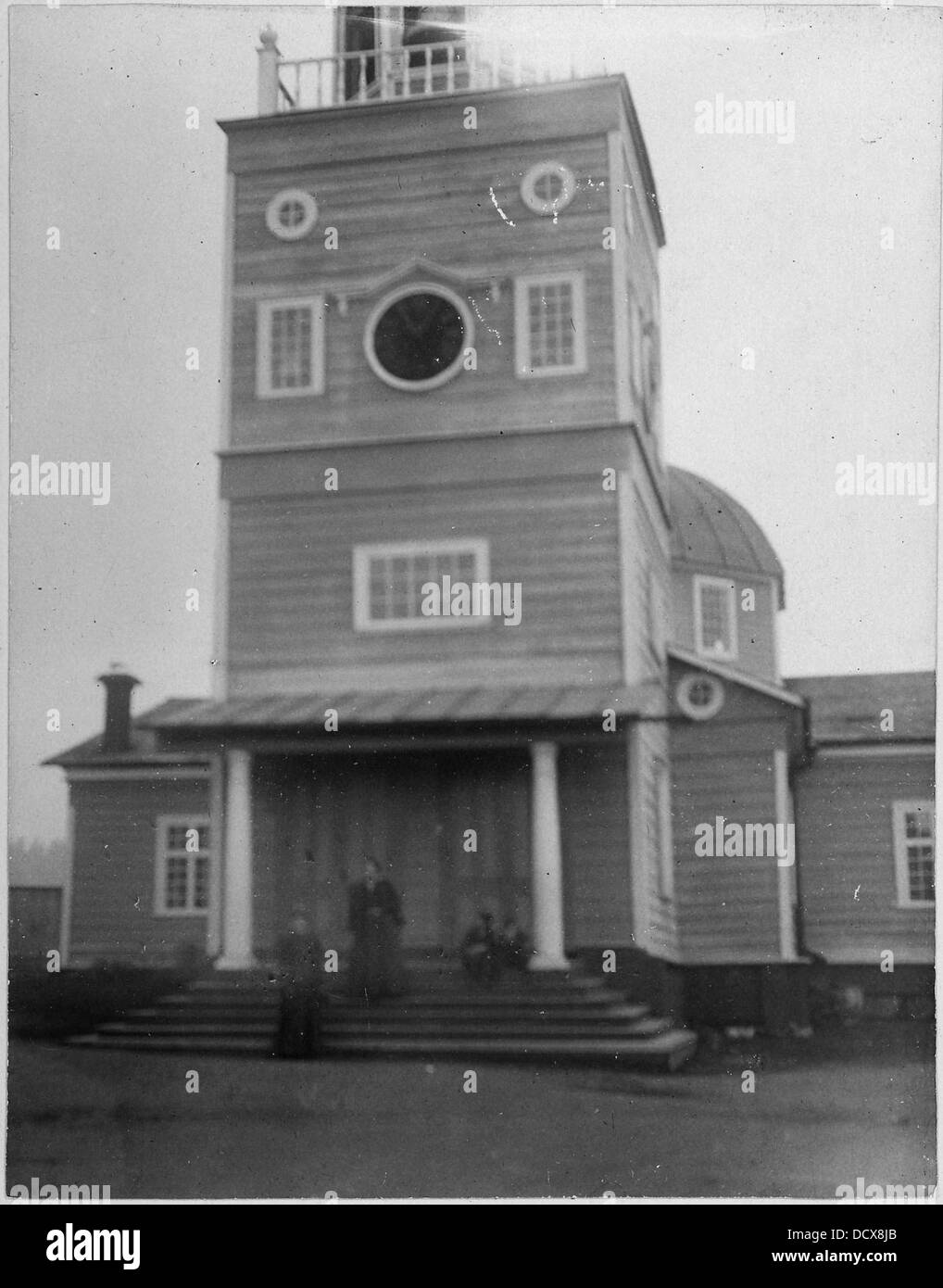 The front view of the Greek Orthodox Church in Sitka, Alaska, features ...