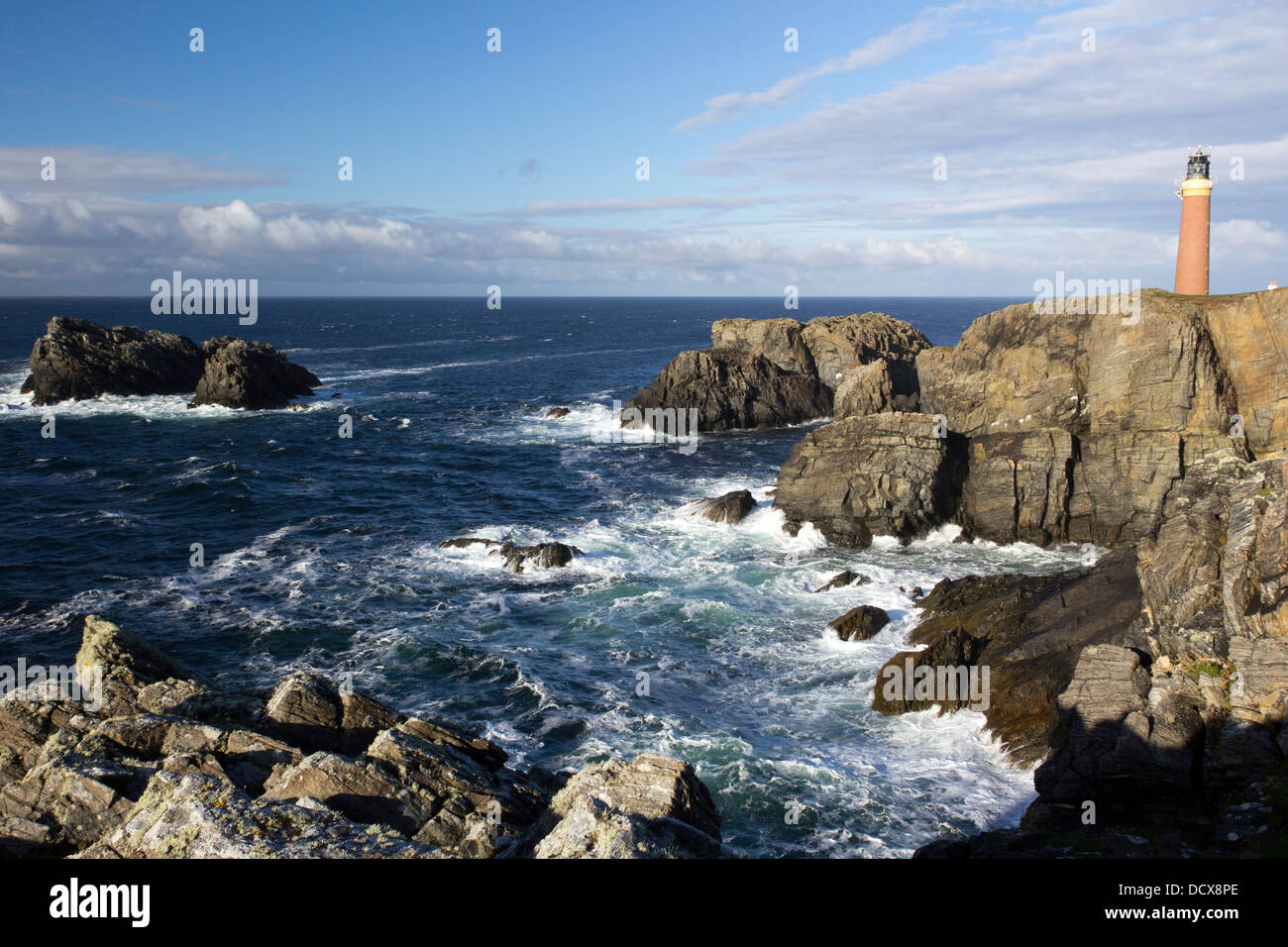 Ness Lighthouse Butt of Lewis Isle of Lewis Western Isles Scotland UK ...