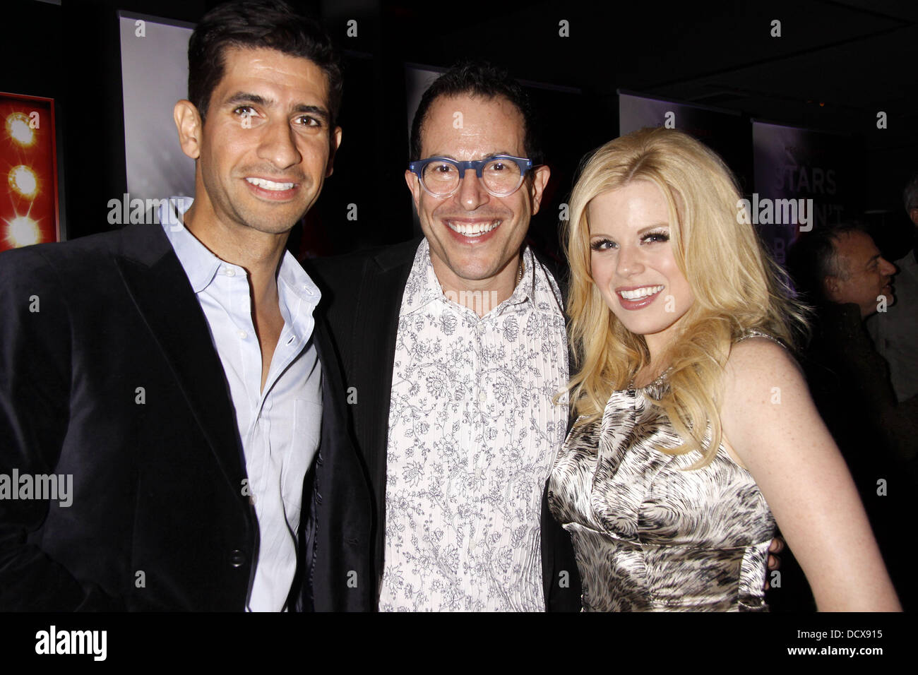 Raza Jaffrey, Michael Mayer and Megan Hilty Special Broadway community ...