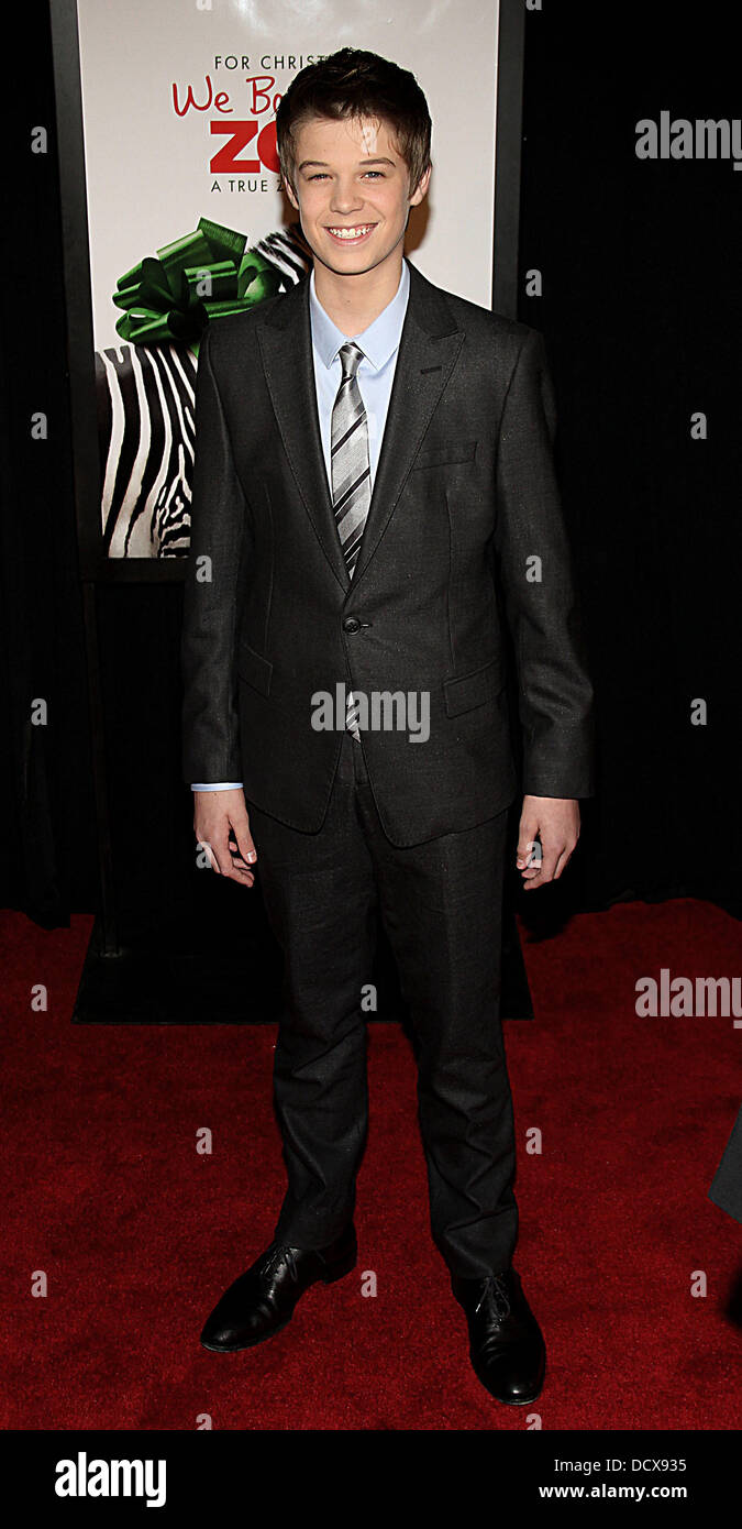 Colin Ford, New York premiere of 'We Bought a Zoo' at the Ziegfeld ...