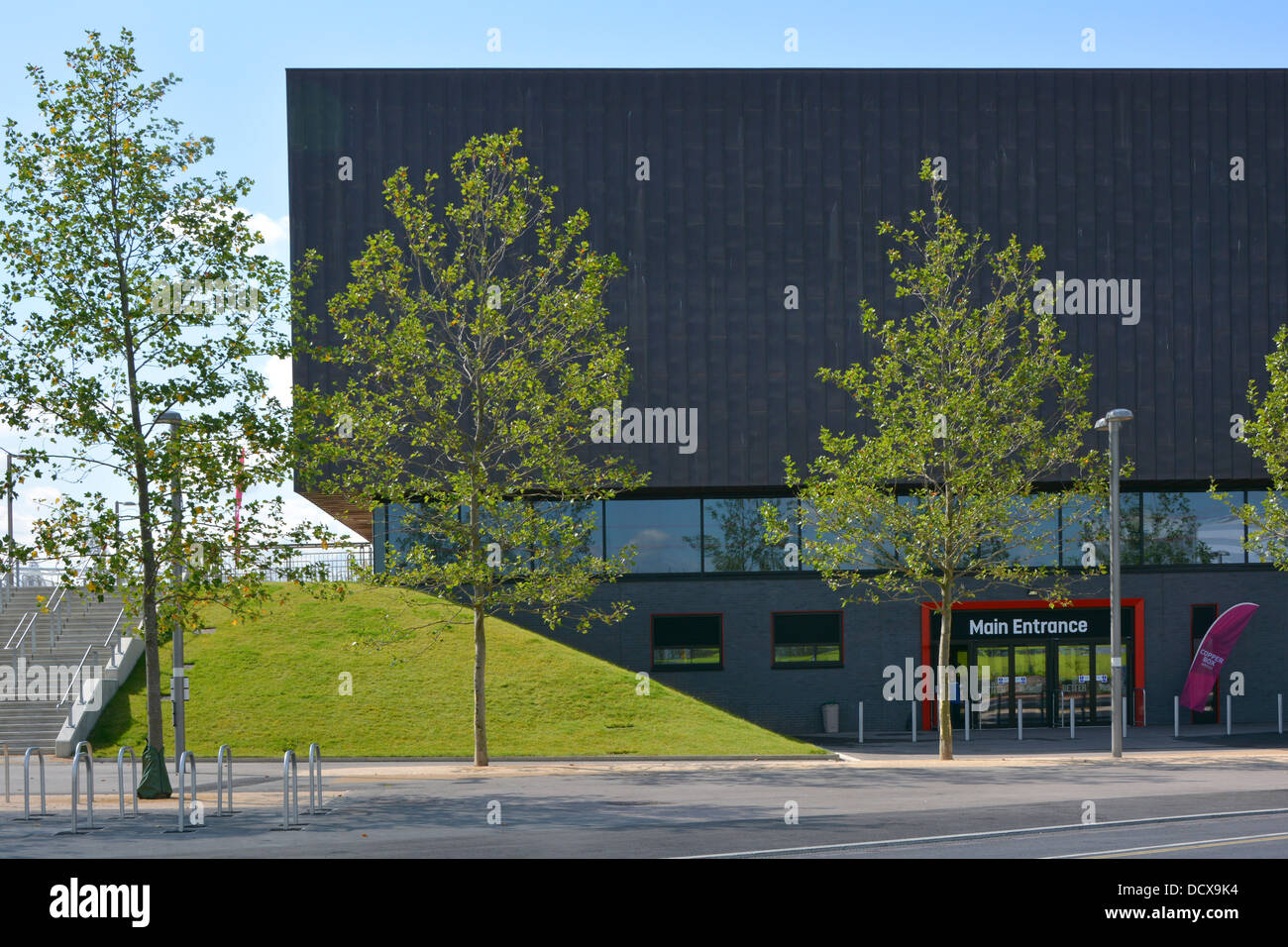 Main entrance to the reopened Copper box indoor multi-sport venue in ...