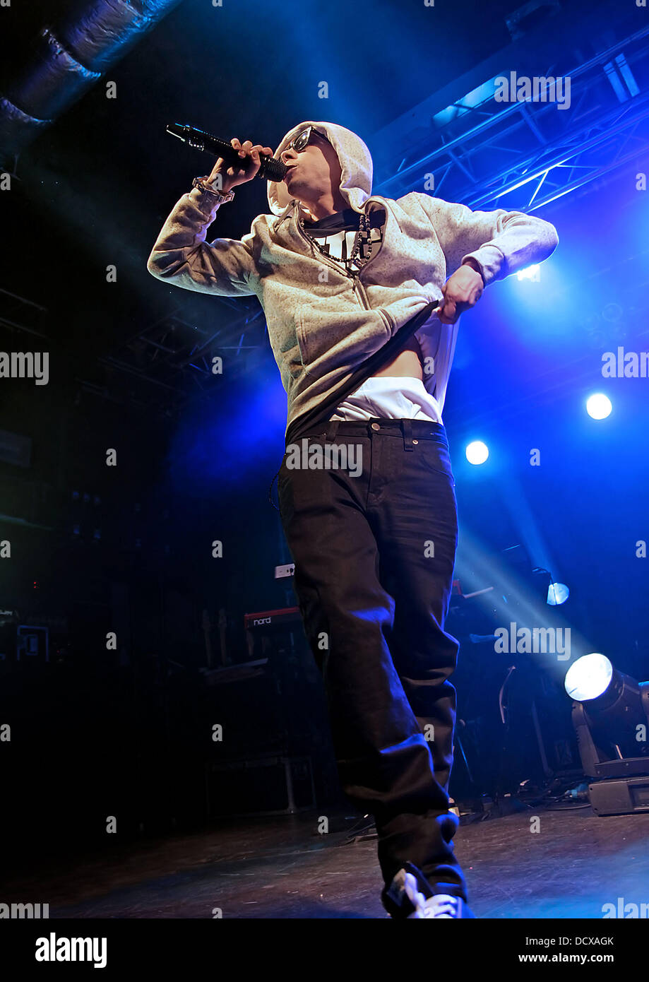 Rapper Dappy aka Costadinos Contostavlos performing at Liverpool O2 ...