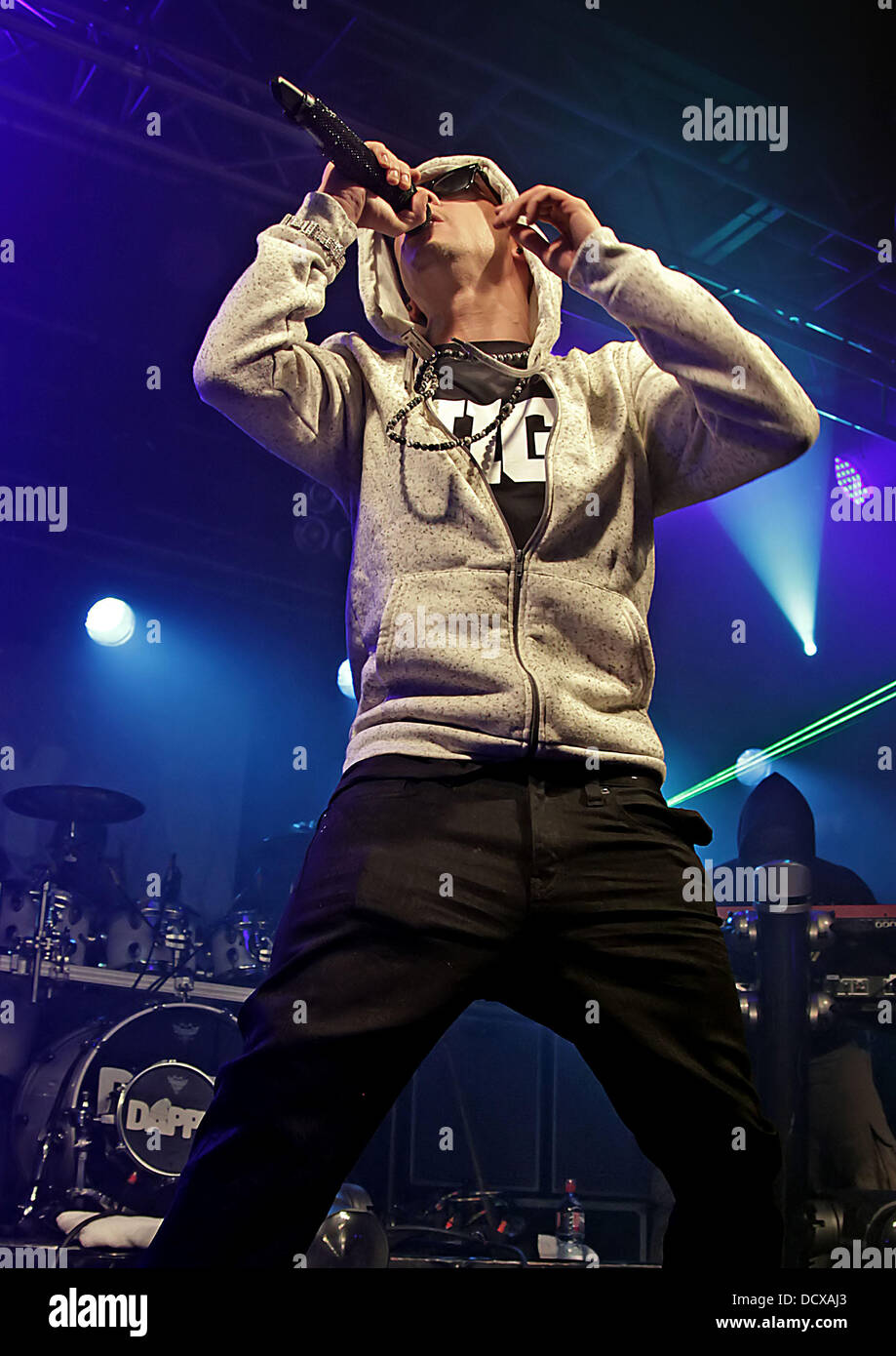 Rapper Dappy aka Costadinos Contostavlos performing at Liverpool O2 ...