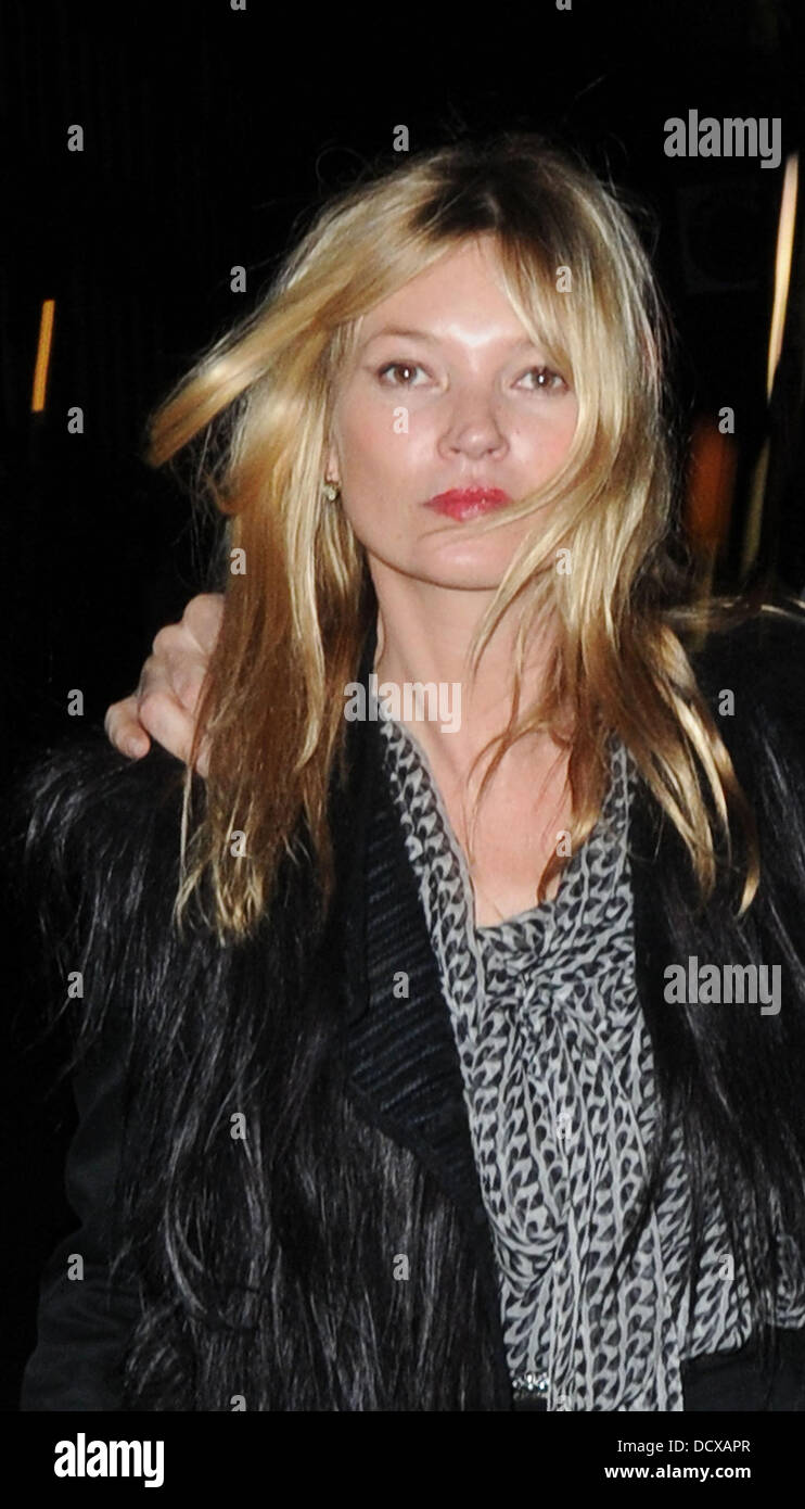 Kate Moss and Jamie Hince, leaving J.Sheekey Seafood Restaurant London ...