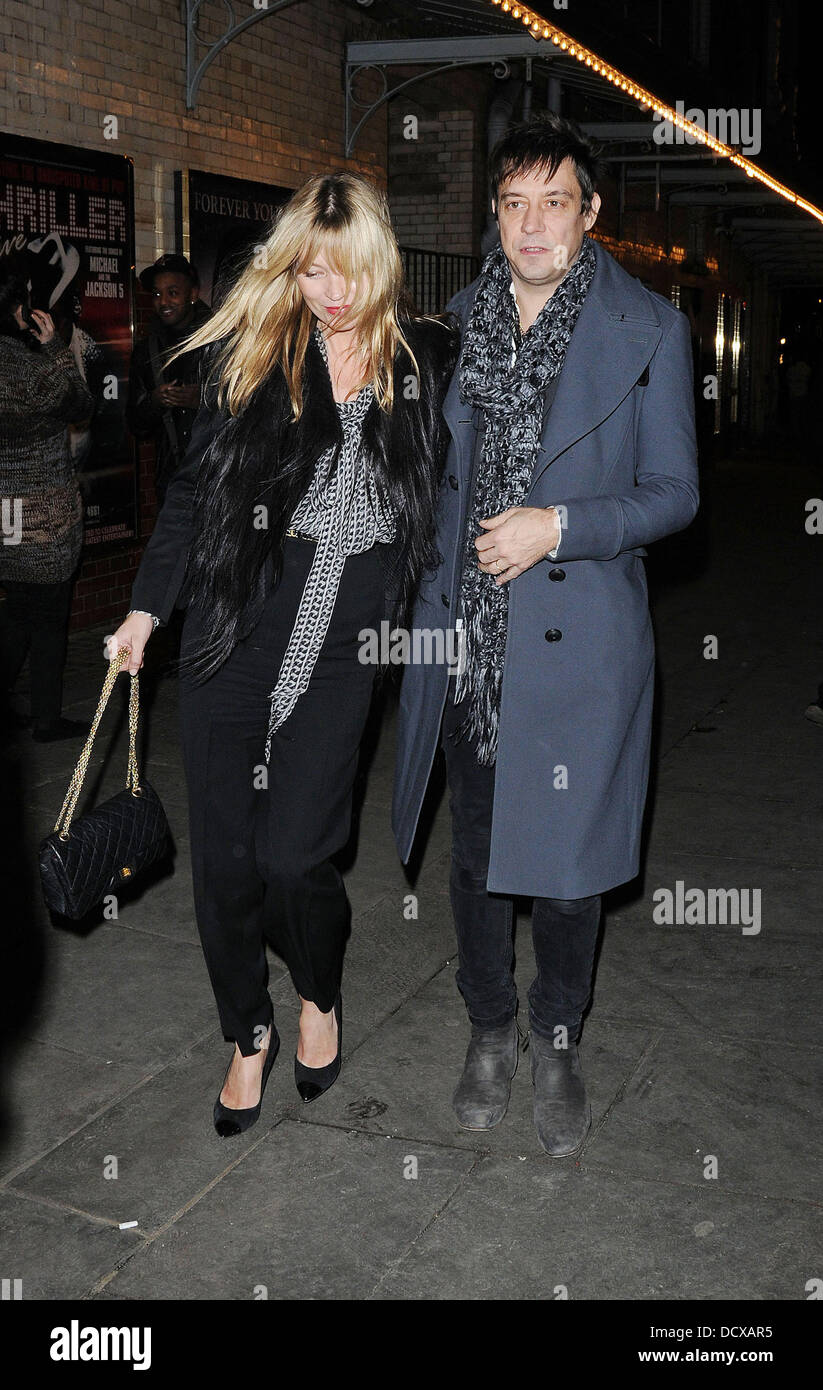 Kate Moss and Jamie Hince, leaving J.Sheekey Seafood Restaurant London ...