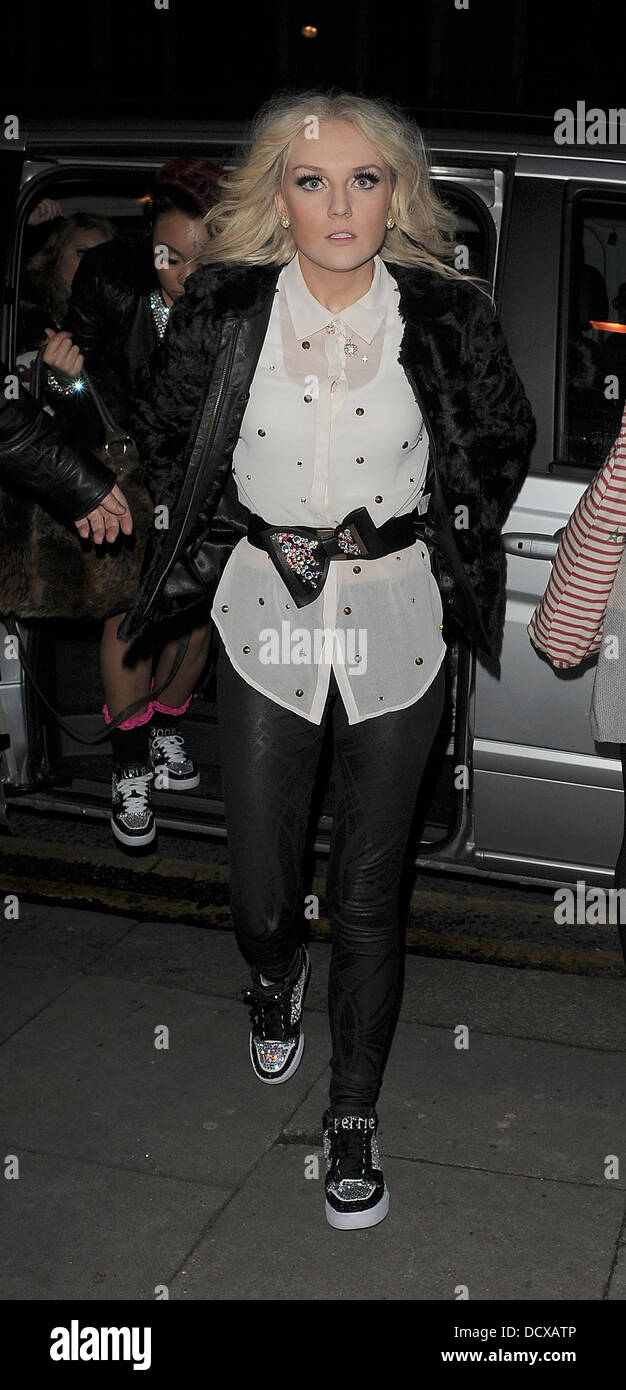 Perrie Edwards from girl group Little Mix, arriving at Koko club in ...