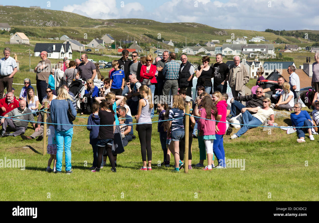 Spectators at Carloway Primary School 2013 Agricultural Show Isle of ...