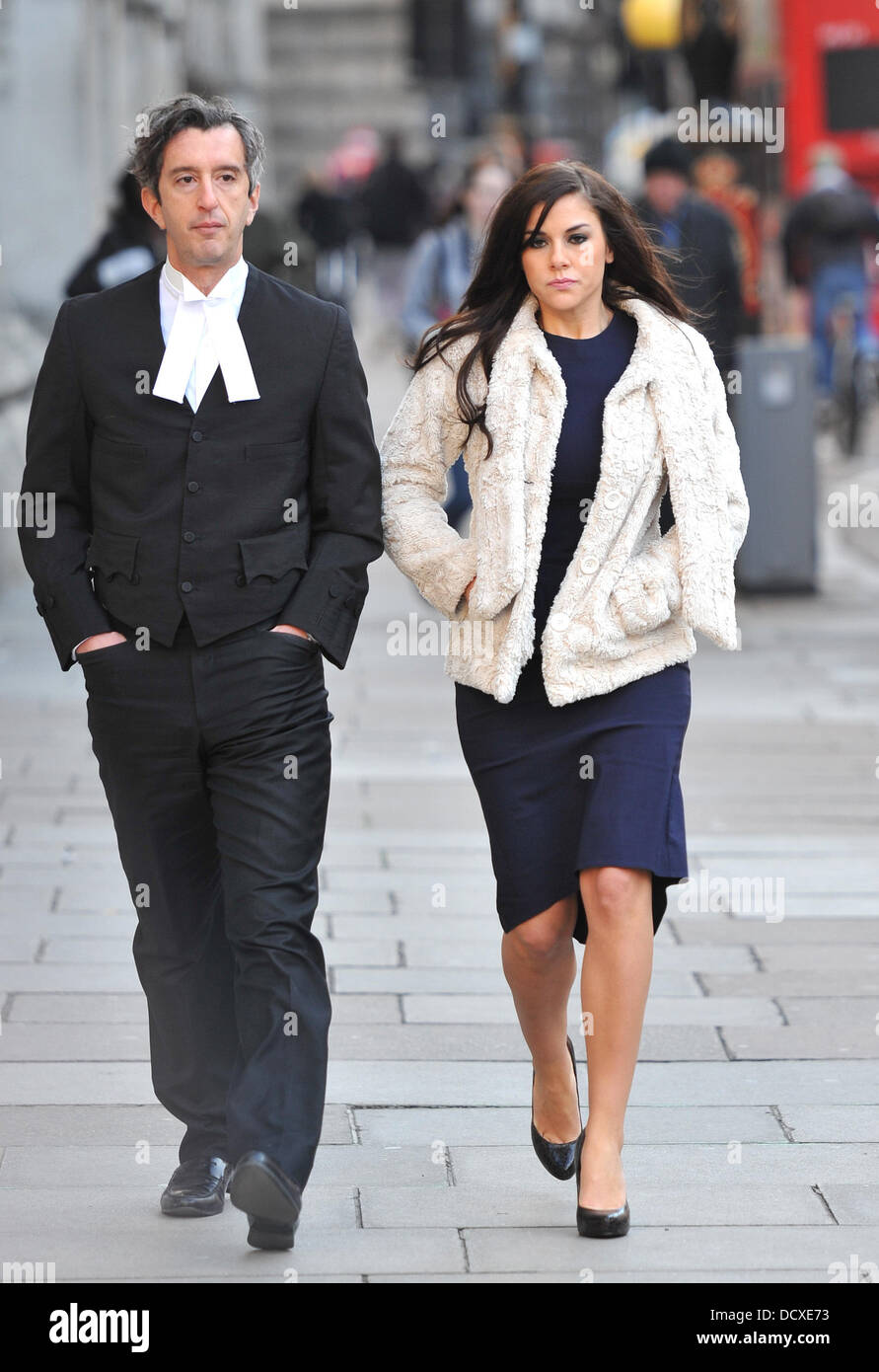 Imogen Thomas Arrives at the Royal Courts of Justice for the conclusion ...