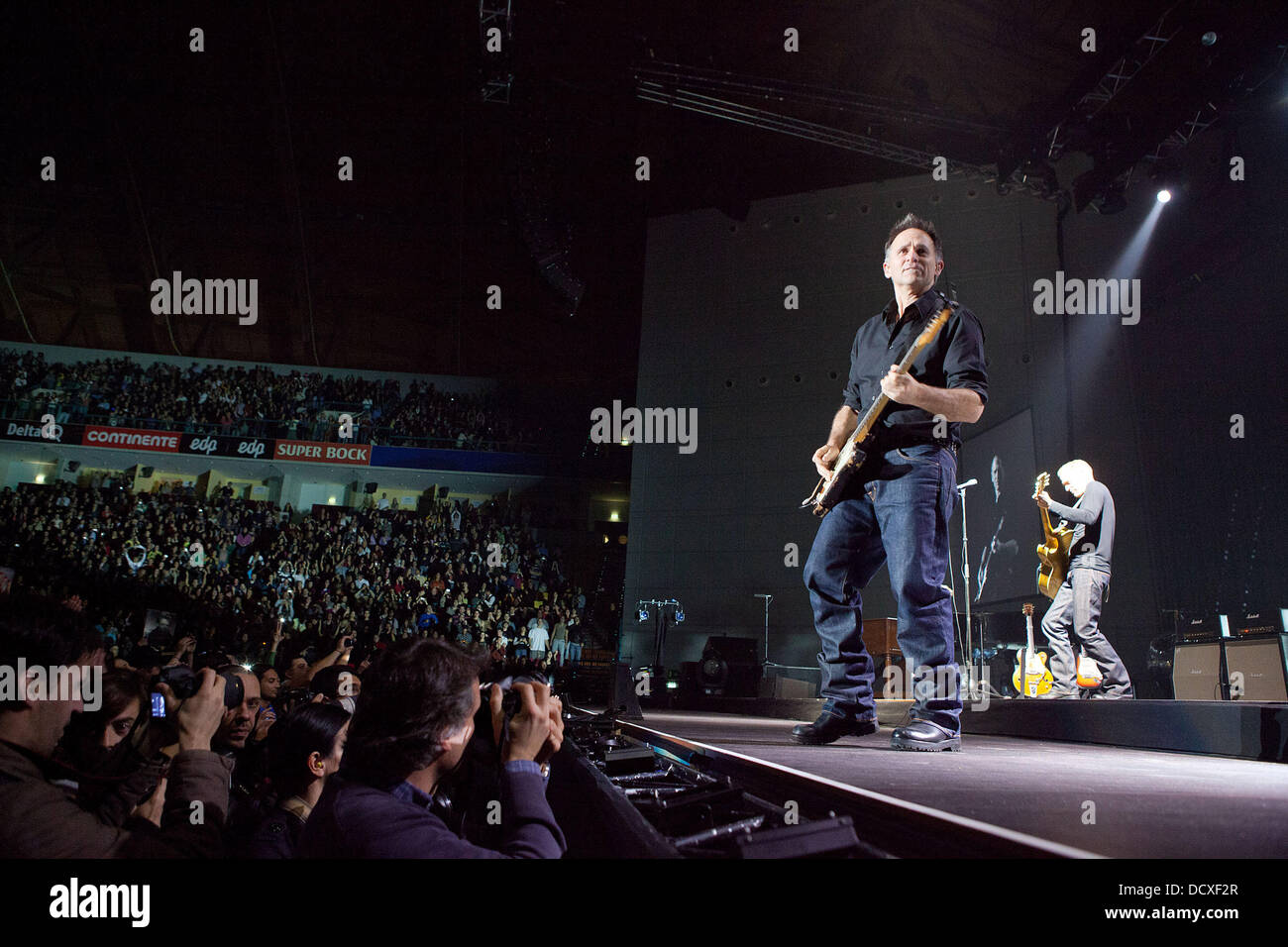 Bryan Adams performing live on stage at Pavilhao Atlantico. Lisbon ...