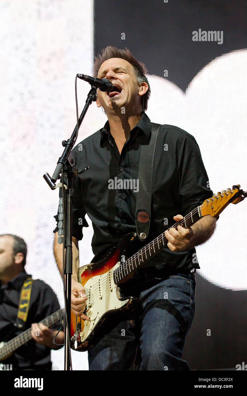 Bryan Adams performing live on stage at Pavilhao Atlantico. Lisbon ...