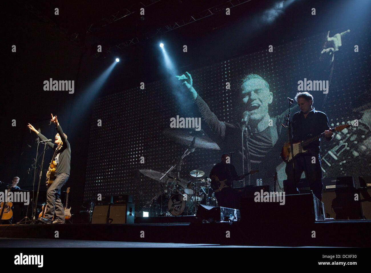 Bryan Adams performing live on stage at Pavilhao Atlantico. Lisbon ...
