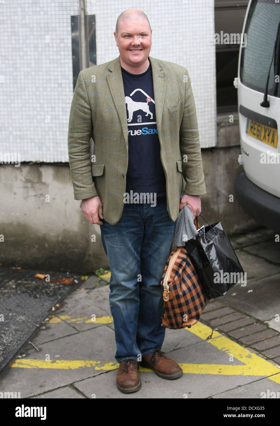 Dominic Brunt outside the ITV studios London, England - 16.12.11 Stock ...