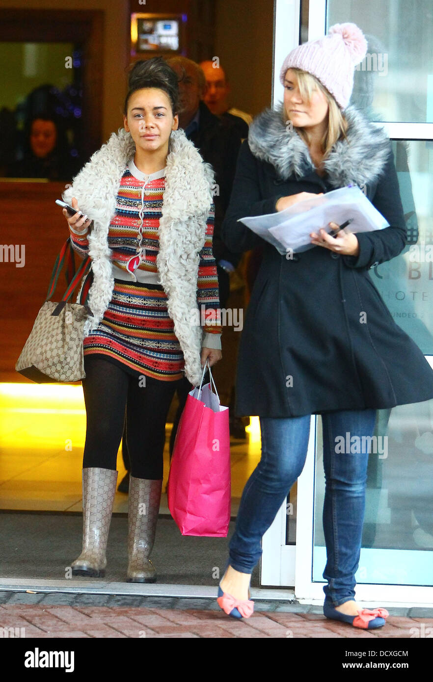 Chelsee Healey Strictly Come Dancing finalists leaving their hotel ...