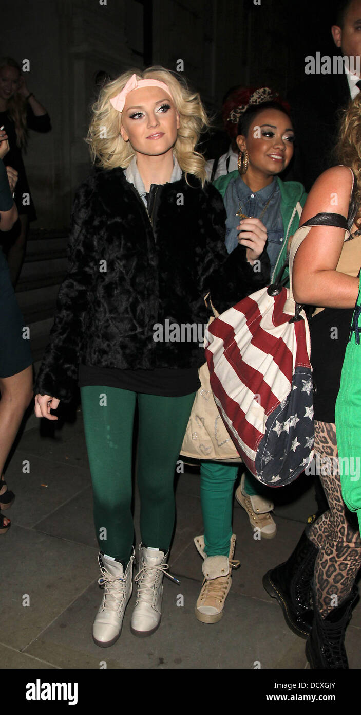 Perrie Edwards of Little Mix on the way to Heaven night club London ...
