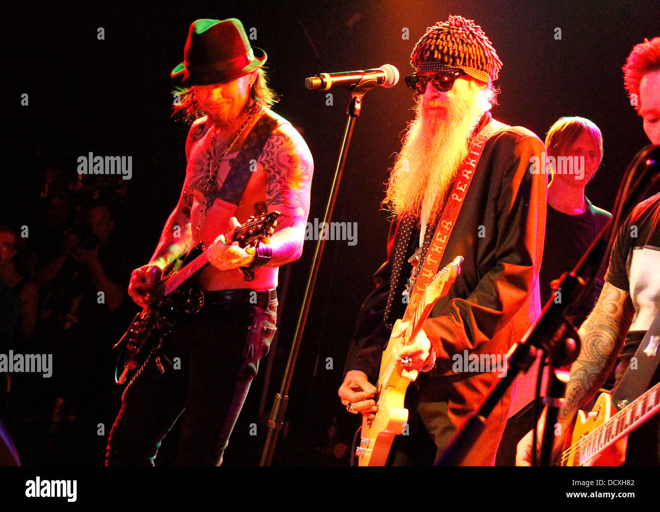 Billy Gibbons and Dave Navarro of Camp Freddy performing at The Roxy ...