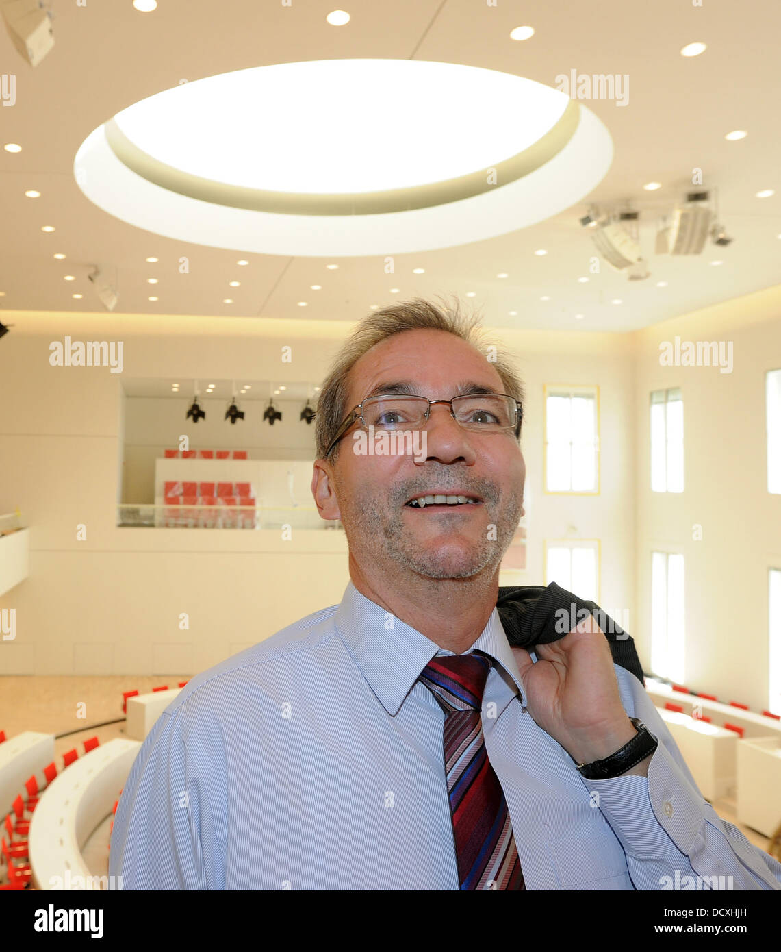 Prime Minister of Brandenburg Matthias Platzeck poses in the assembly ...