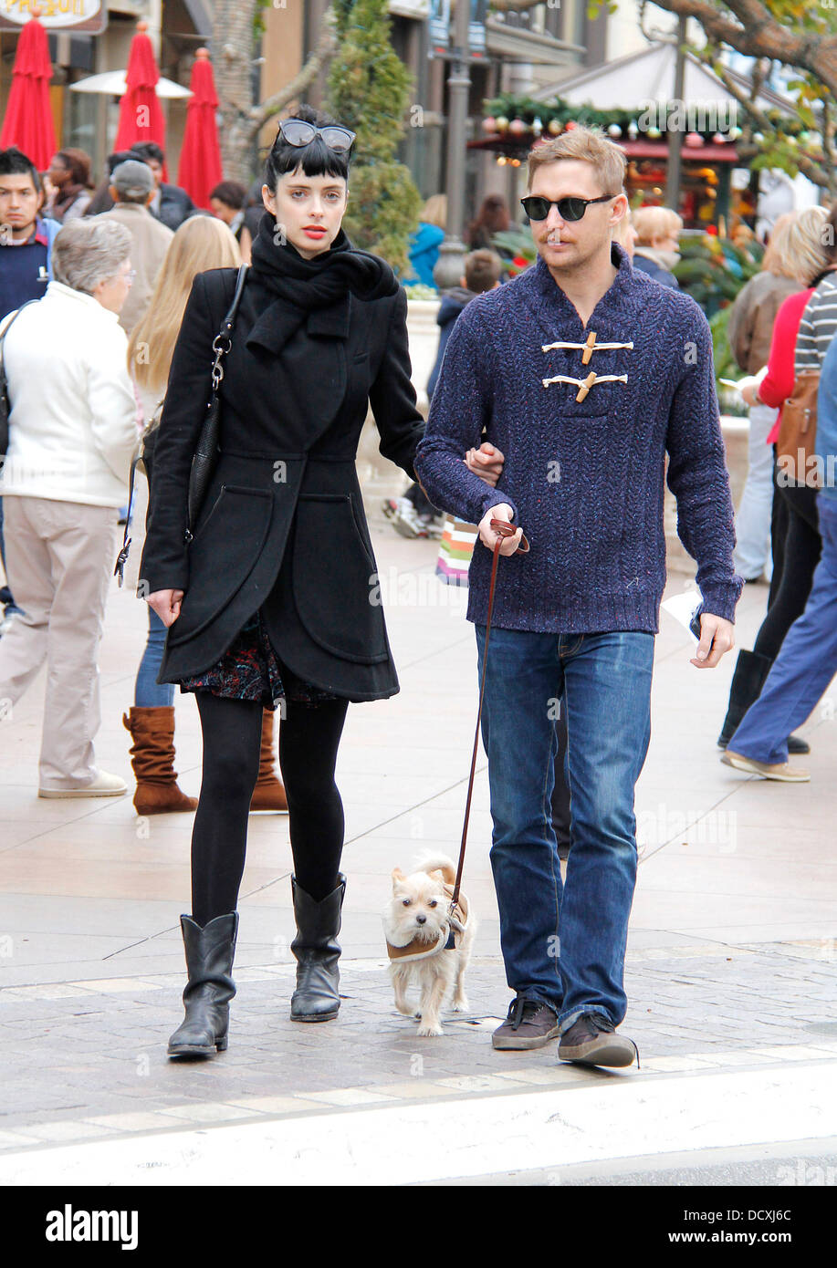 Krysten Ritter and Brian Geraghty shopping at The Grove Hollywood ...