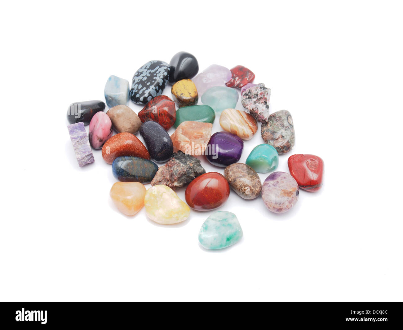 minerals on a white background Stock Photo - Alamy