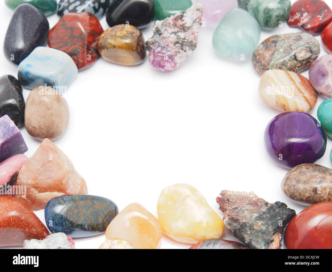 minerals on a white background Stock Photo - Alamy