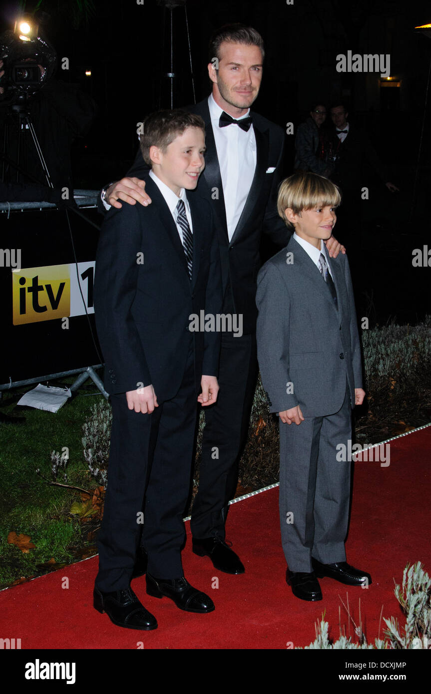 David Beckham and sons Brooklyn Beckham and Romeo Beckham The Sun ...
