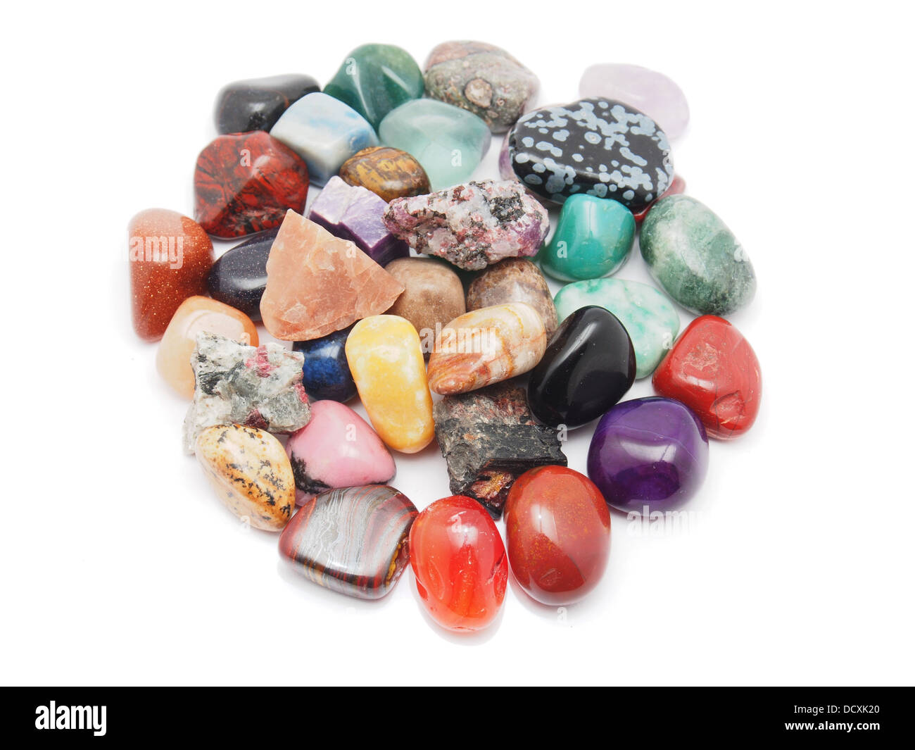 minerals on a white background Stock Photo - Alamy