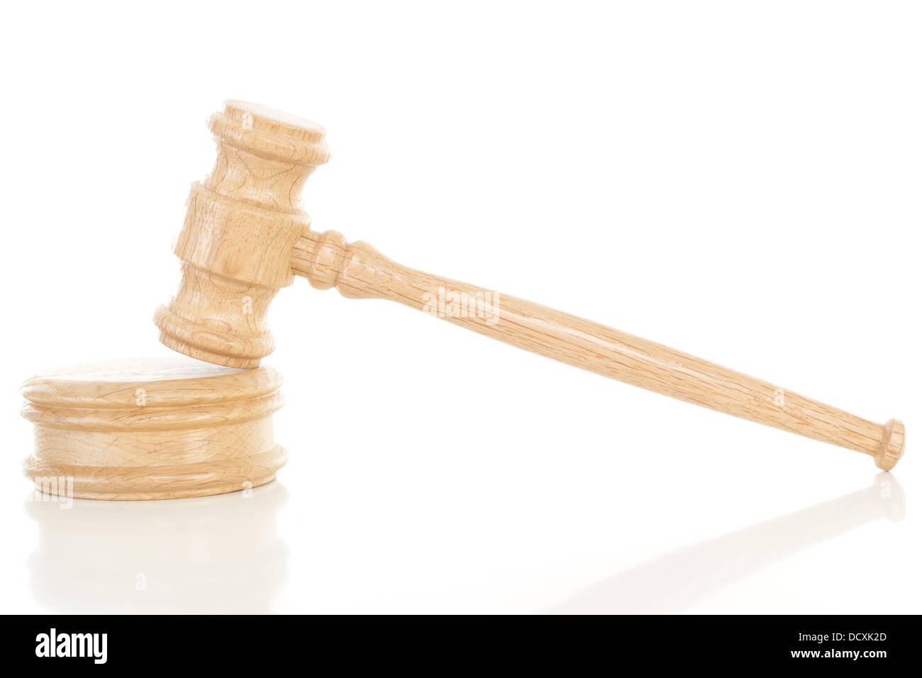 Gavel made of oak wood Stock Photo - Alamy