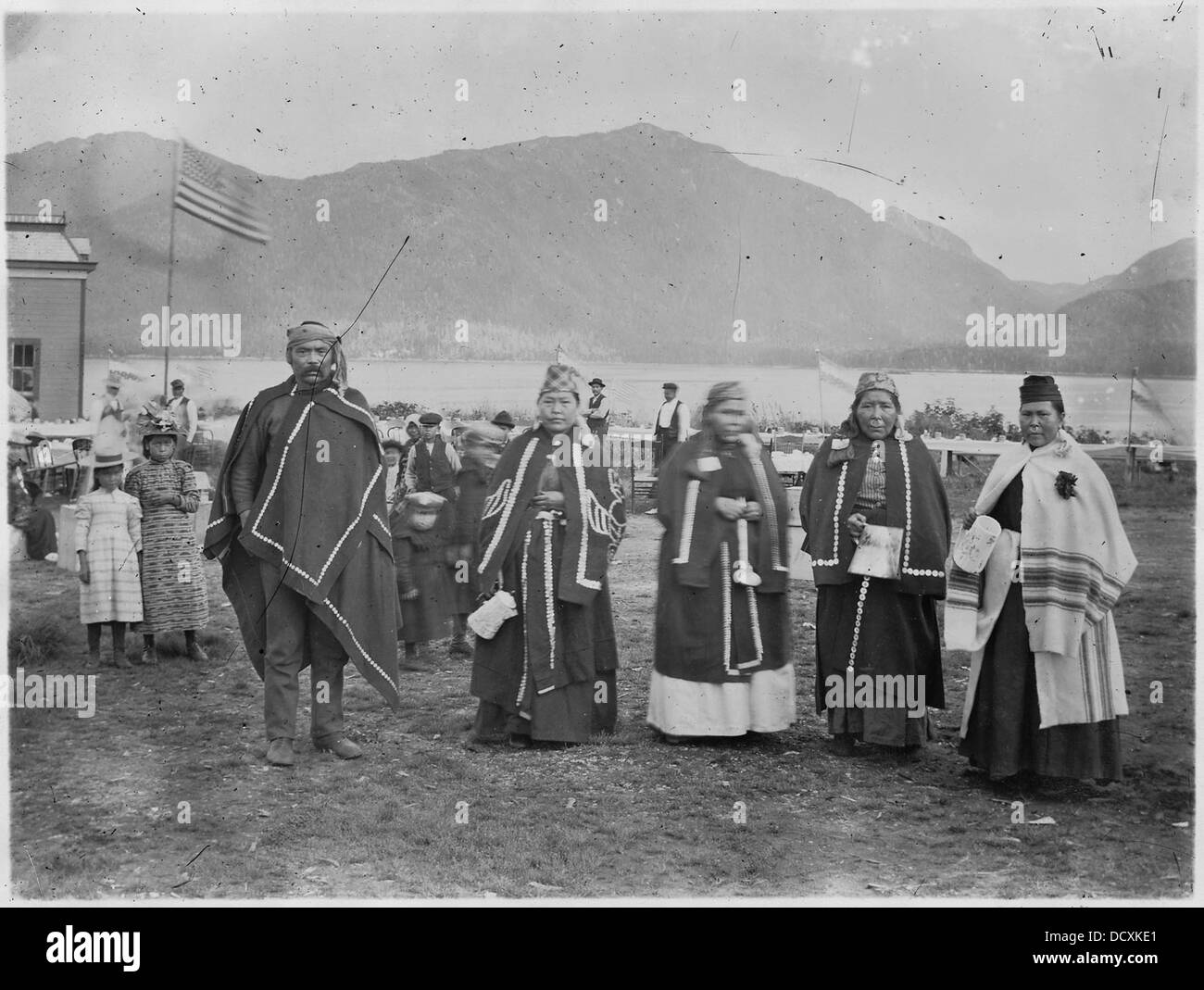 A photograph capturing a group in native dress at the wedding of Edward ...