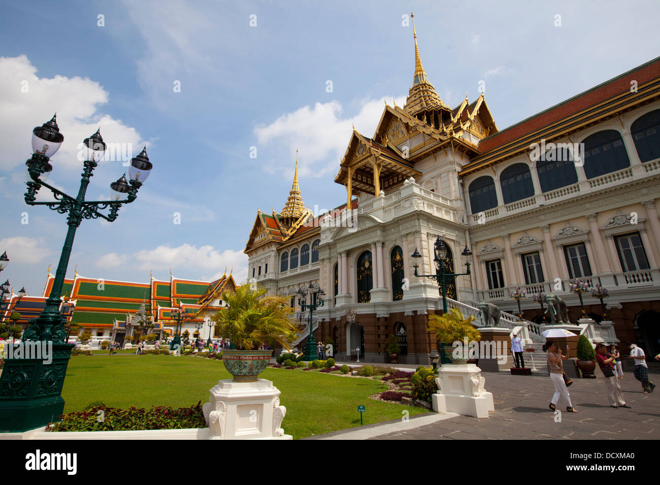 Buildings in the Grand Palace complex, in the heart of Bangkok ...