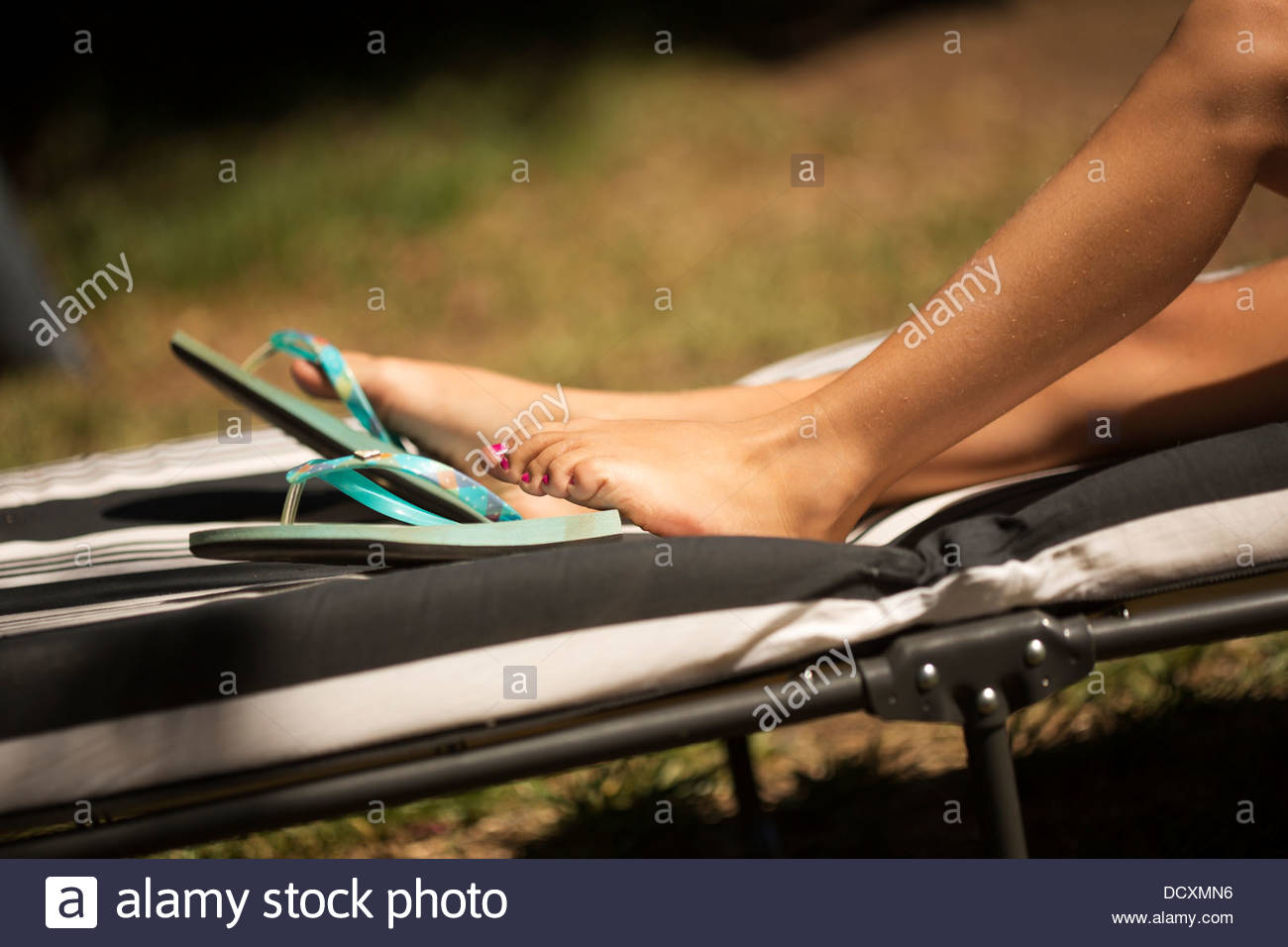 Flip Flops Feet Child High Resolution Stock Photography and Images - Alamy