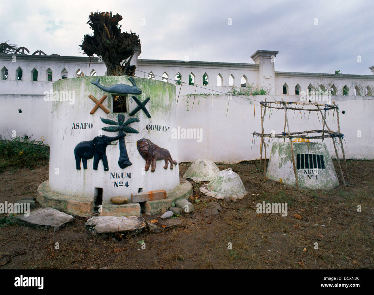 Cape Coast Ghana Asafo Shrine Stock Photo - Alamy