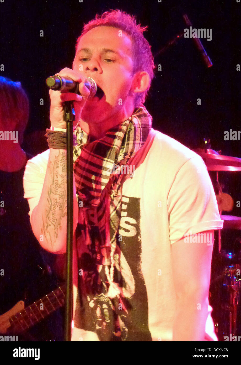 Dominic Monaghan performing as a special guest during the Camp Freddy ...