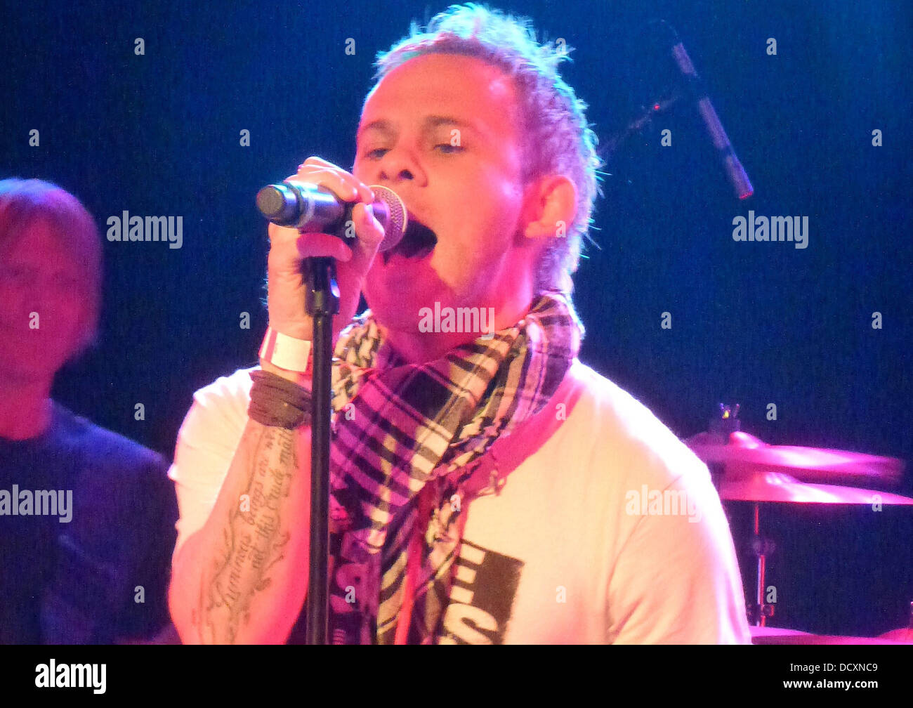 Dominic Monaghan performing as a special guest during the Camp Freddy ...