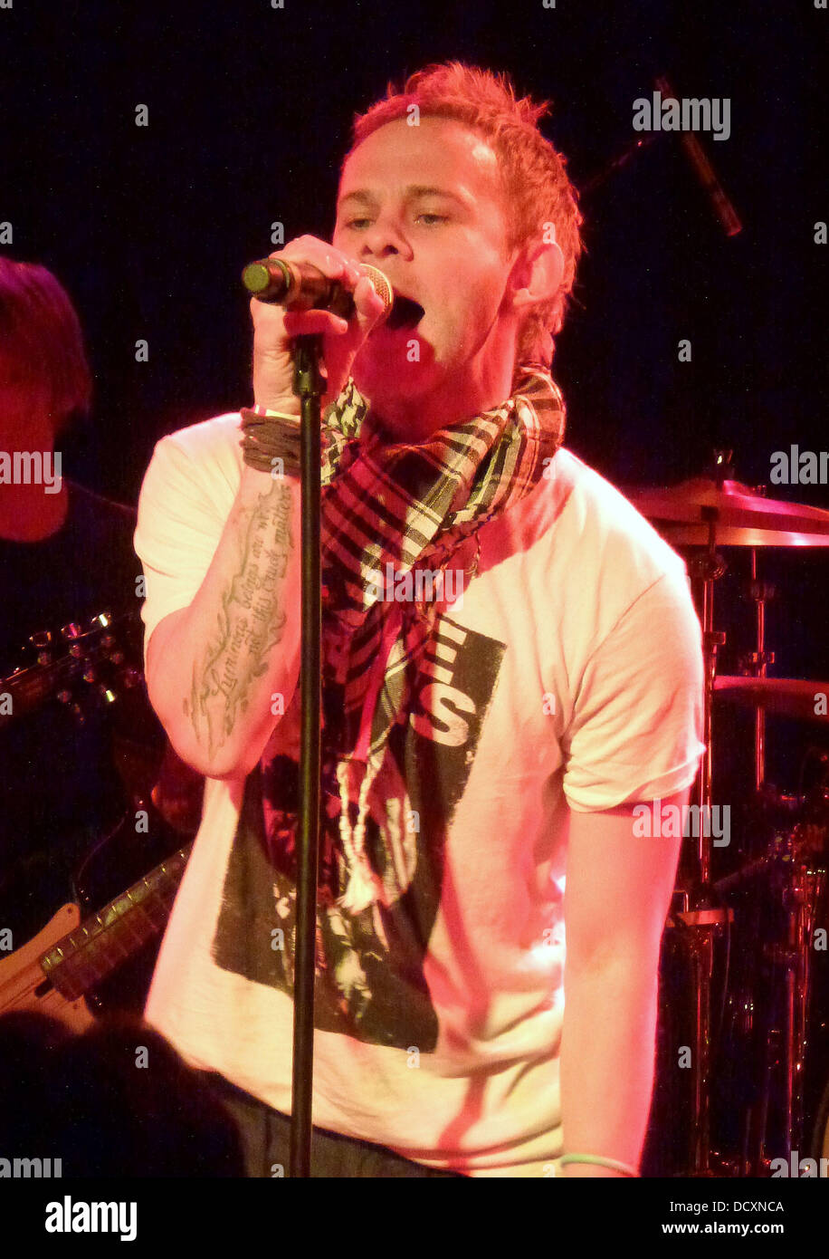 Dominic Monaghan performing as a special guest during the Camp Freddy ...