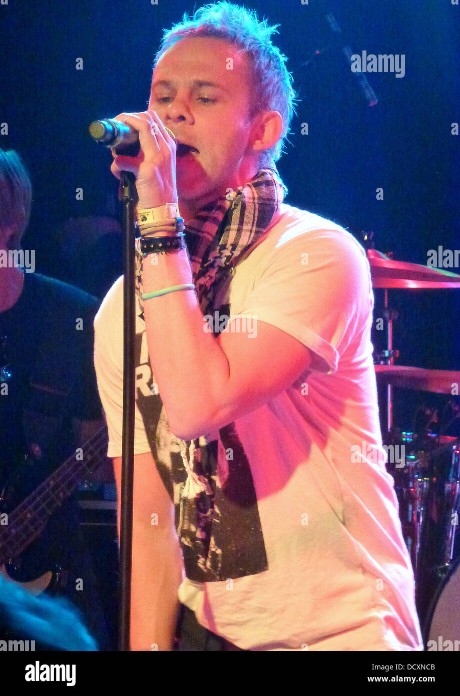 Dominic Monaghan performing as a special guest during the Camp Freddy ...