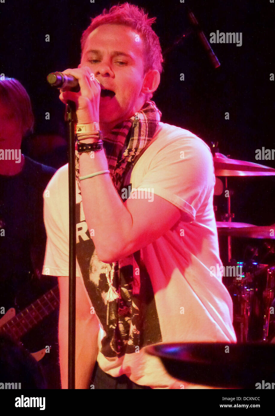 Dominic Monaghan performing as a special guest during the Camp Freddy ...