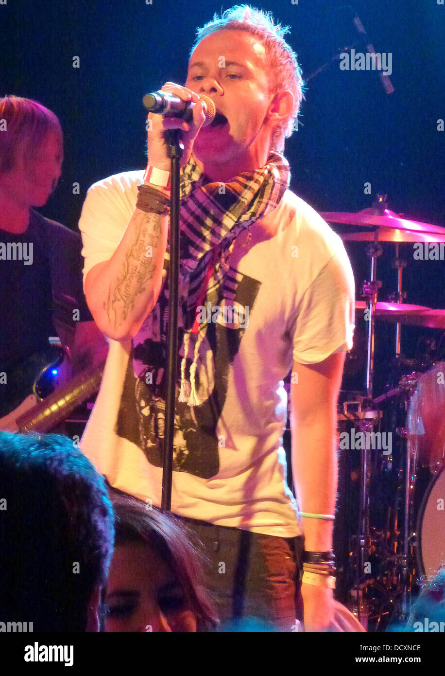 Dominic Monaghan performing as a special guest during the Camp Freddy ...