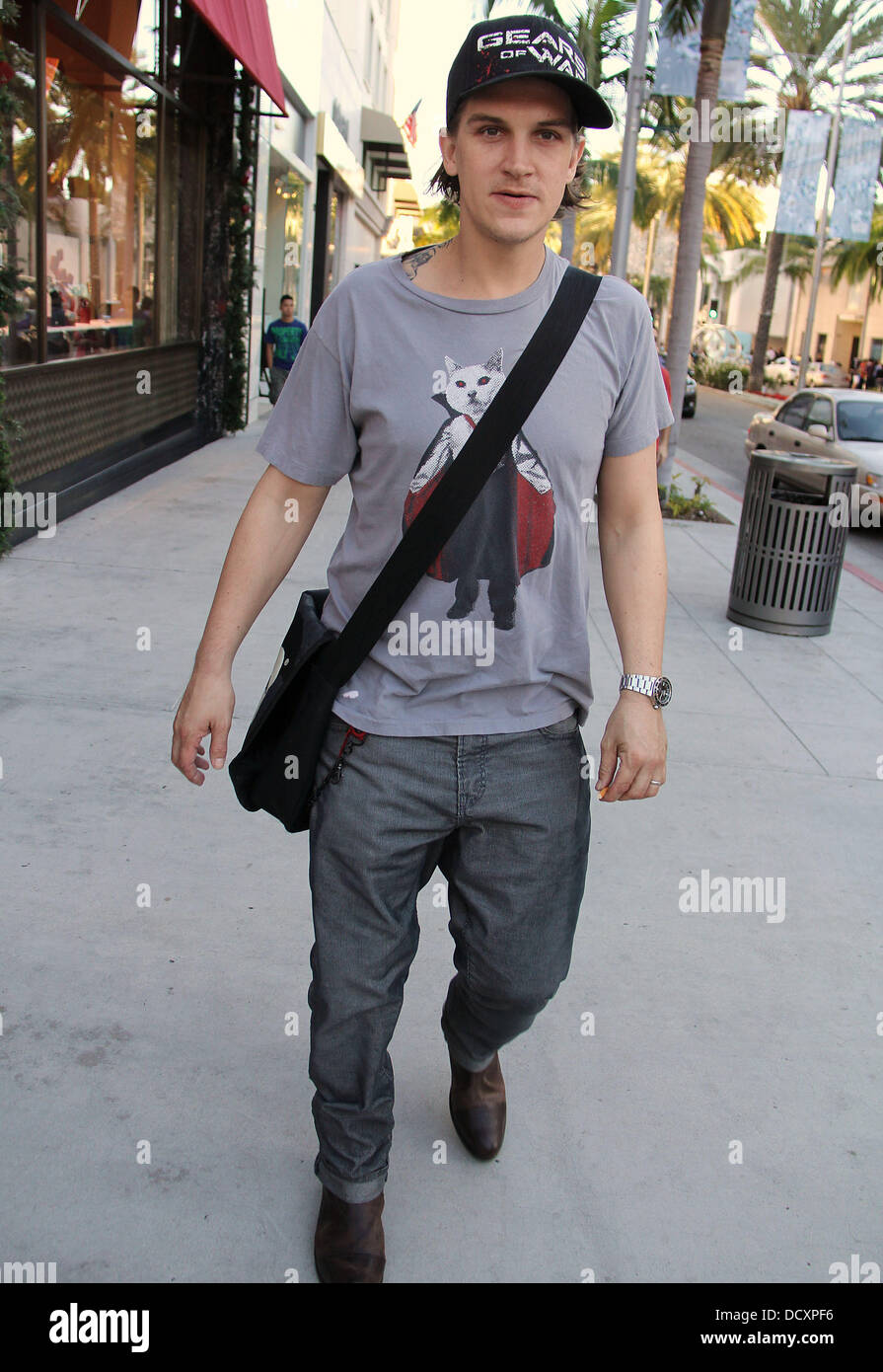 Jason Mewes, the vocal half of the duo Jay and Silent Bob, seen walking ...