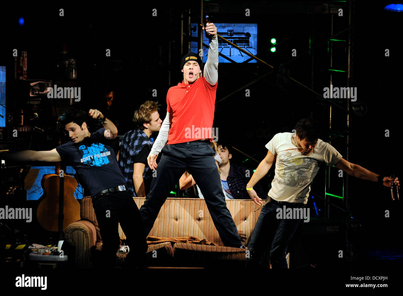 Jake Epstein, Scott J. Campbell, and Van Hughes Green Day's 'American ...