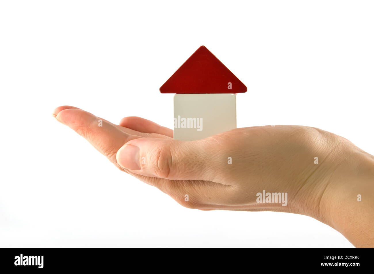 house on hand Stock Photo - Alamy