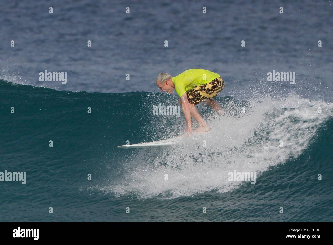 Flea Members of the rock band 'Red Hot Chili Peppers' enjoy surfing on ...