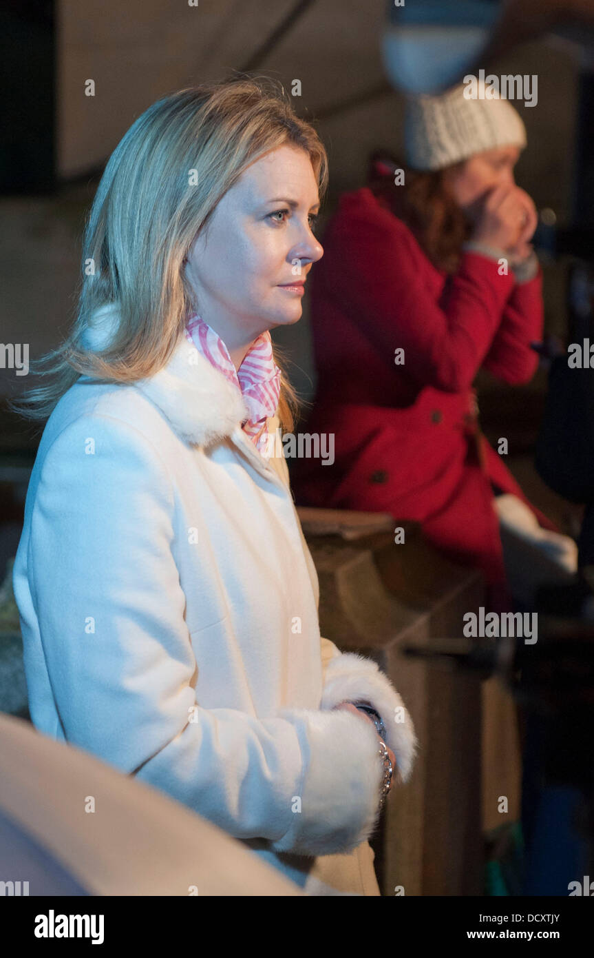 Emma Murphy of ITV News New Year's Eve celebrations at the London Eye ...