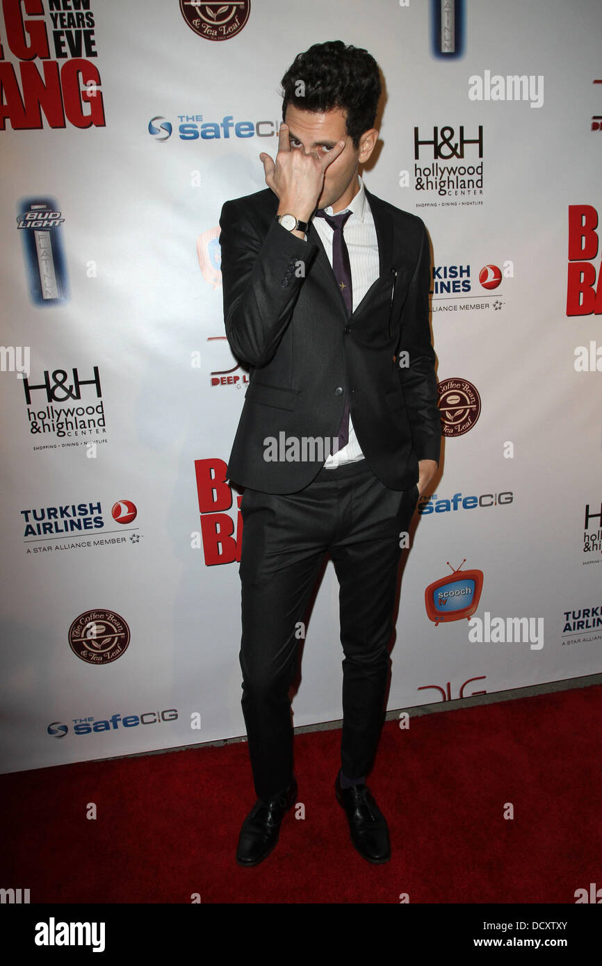 Cobra Starship Lead singer Gabe Saporta Big Bang New Years eve party ...