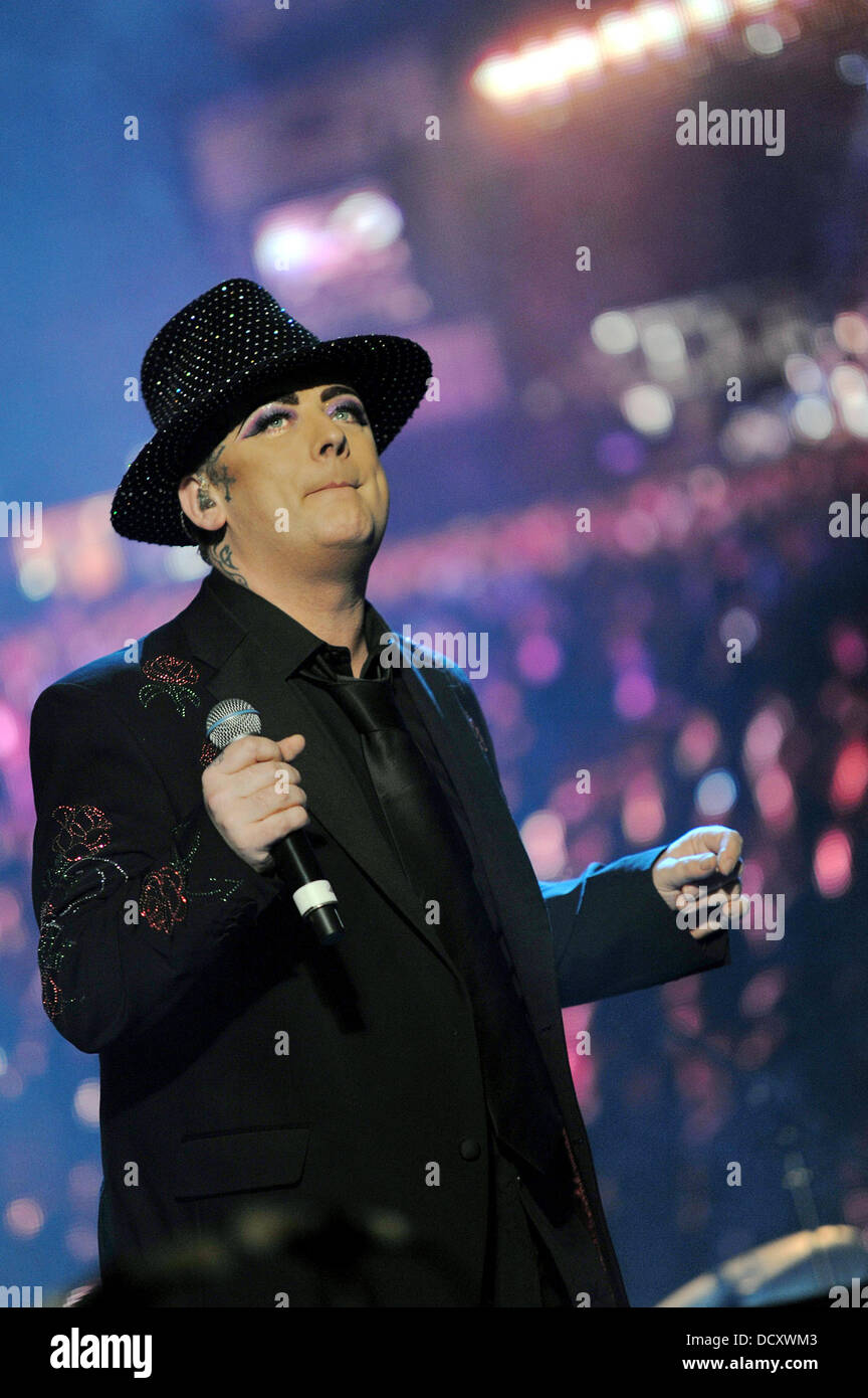 Boy George of Culture Club performs on stage during the Sydney ...
