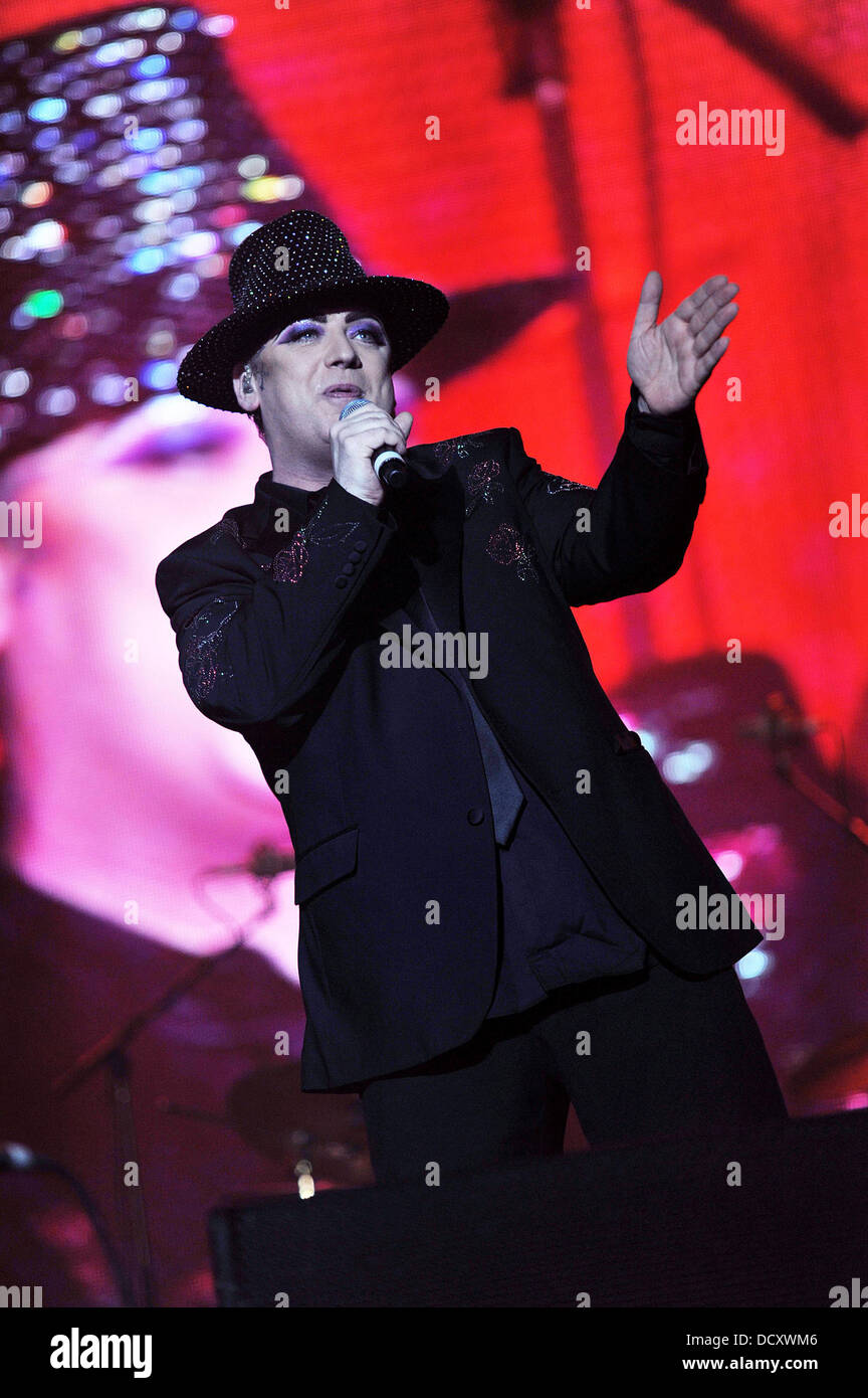 Boy George of Culture Club performs on stage during the Sydney ...