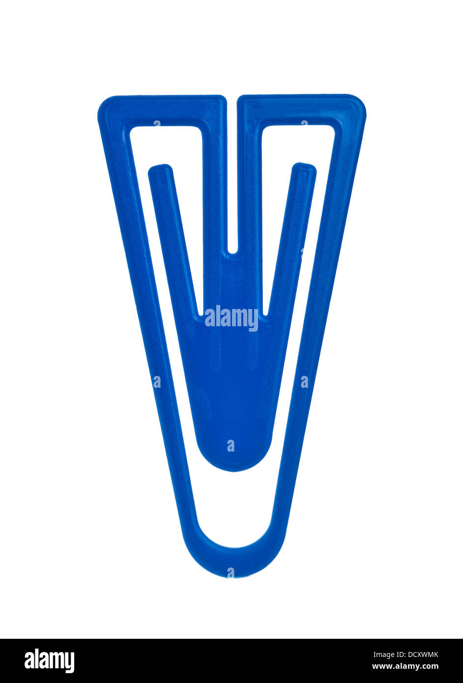 Blue Paper Clip Stock Photo - Alamy