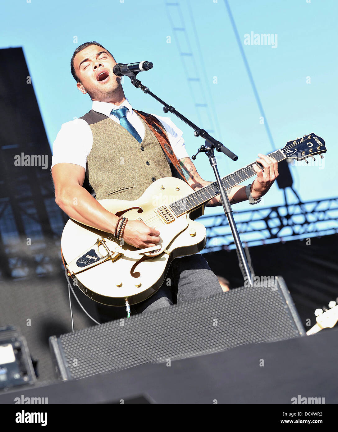 Guy Sebastian performs on stage during the Sydney Resolution New Year's ...