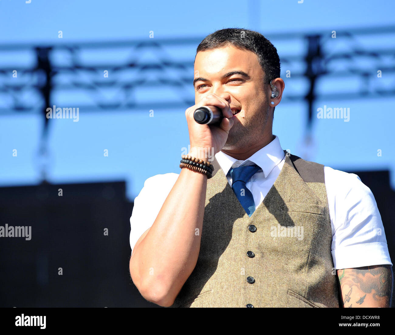 Guy Sebastian performs on stage during the Sydney Resolution New Year's ...