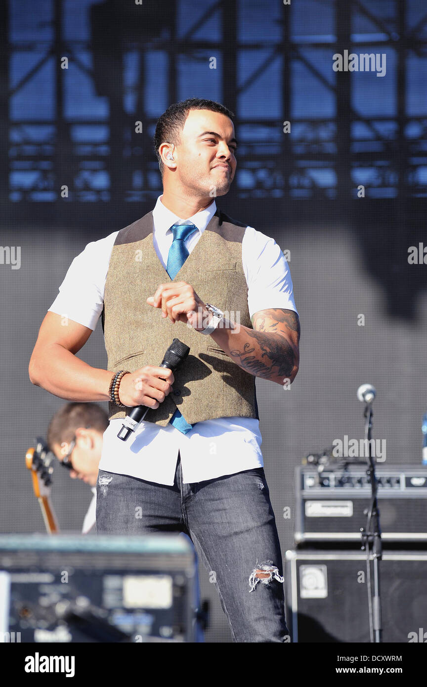 Guy Sebastian performs on stage during the Sydney Resolution New Year's ...
