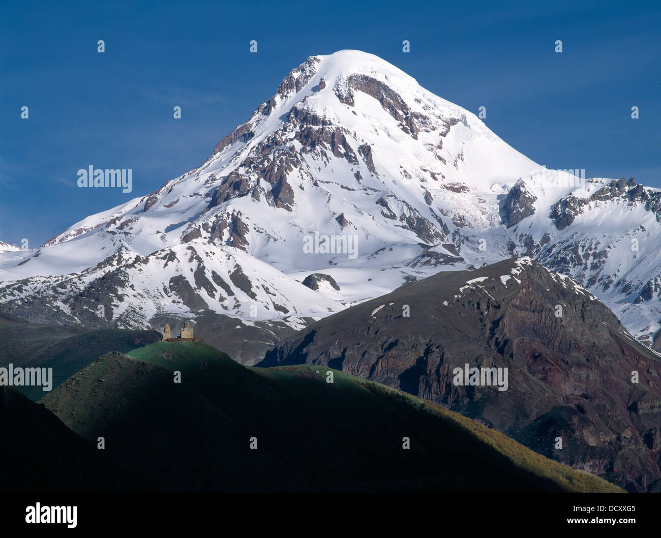 Mount Kazbek caucasus mountains Georgia Stock Photo - Alamy
