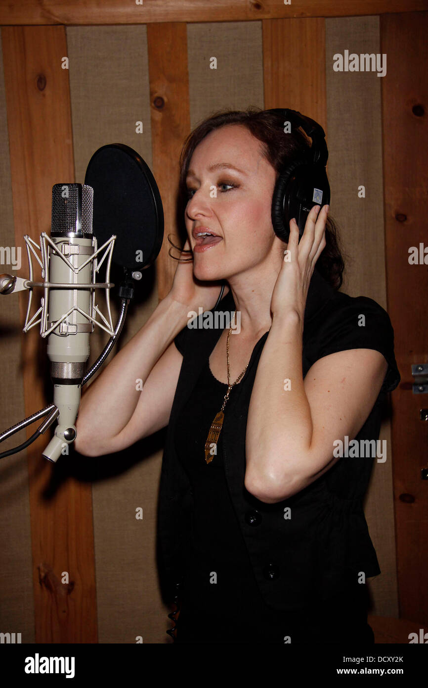 Melissa van der Schyff The cast recording session of the Broadway ...